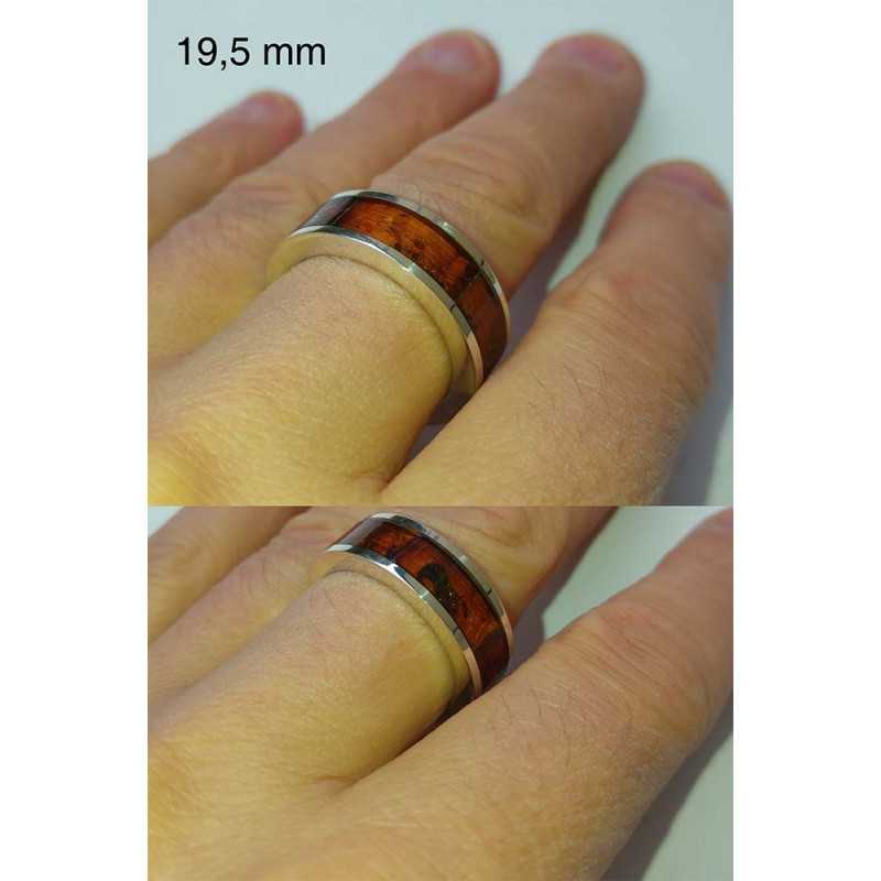 Bernstein-Ring Silber-925 breit gelb-roter Herrenring Ring-Größe 18 mm (57)